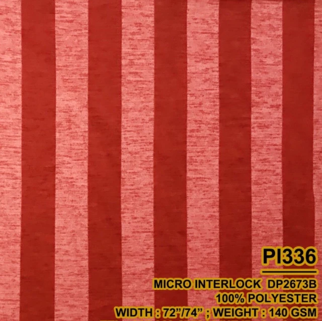 ผ้าพิมพ์ริ้วตรงMelang(แดงเข้มอ่อน) (PI336/JN2673) - | ตลาดผ้าจงสถิตย์